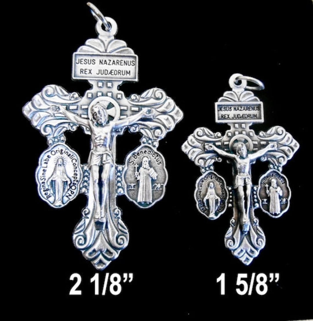 3-way Pardon Indulgence Crucifix/ St. Benedict & Miraculous Medals ...