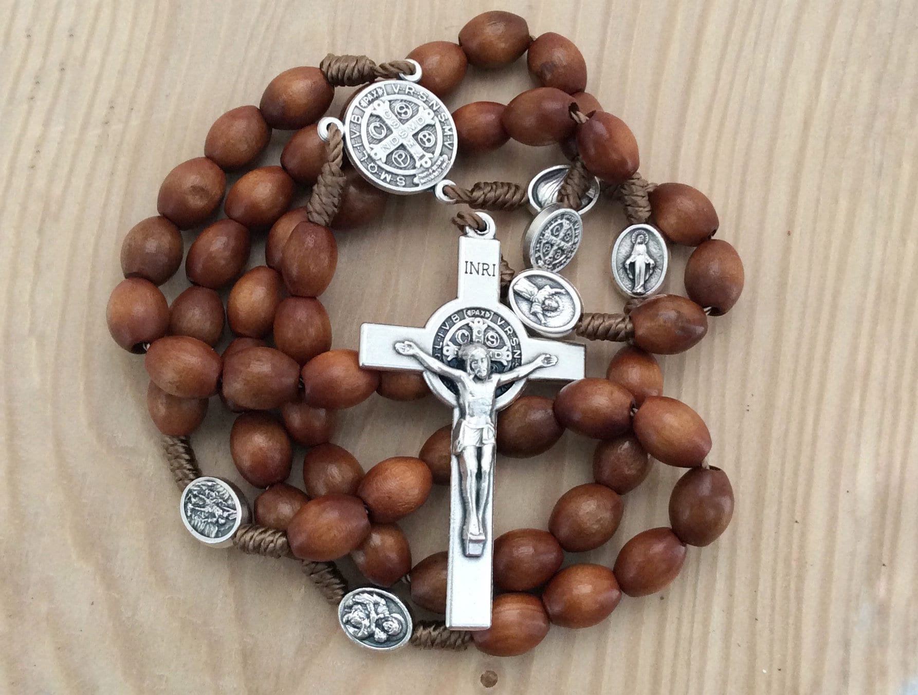Wooden Rosary, Catholic Men Rosary, Catholic Rosary, RCIA Gifts, Prayer ...