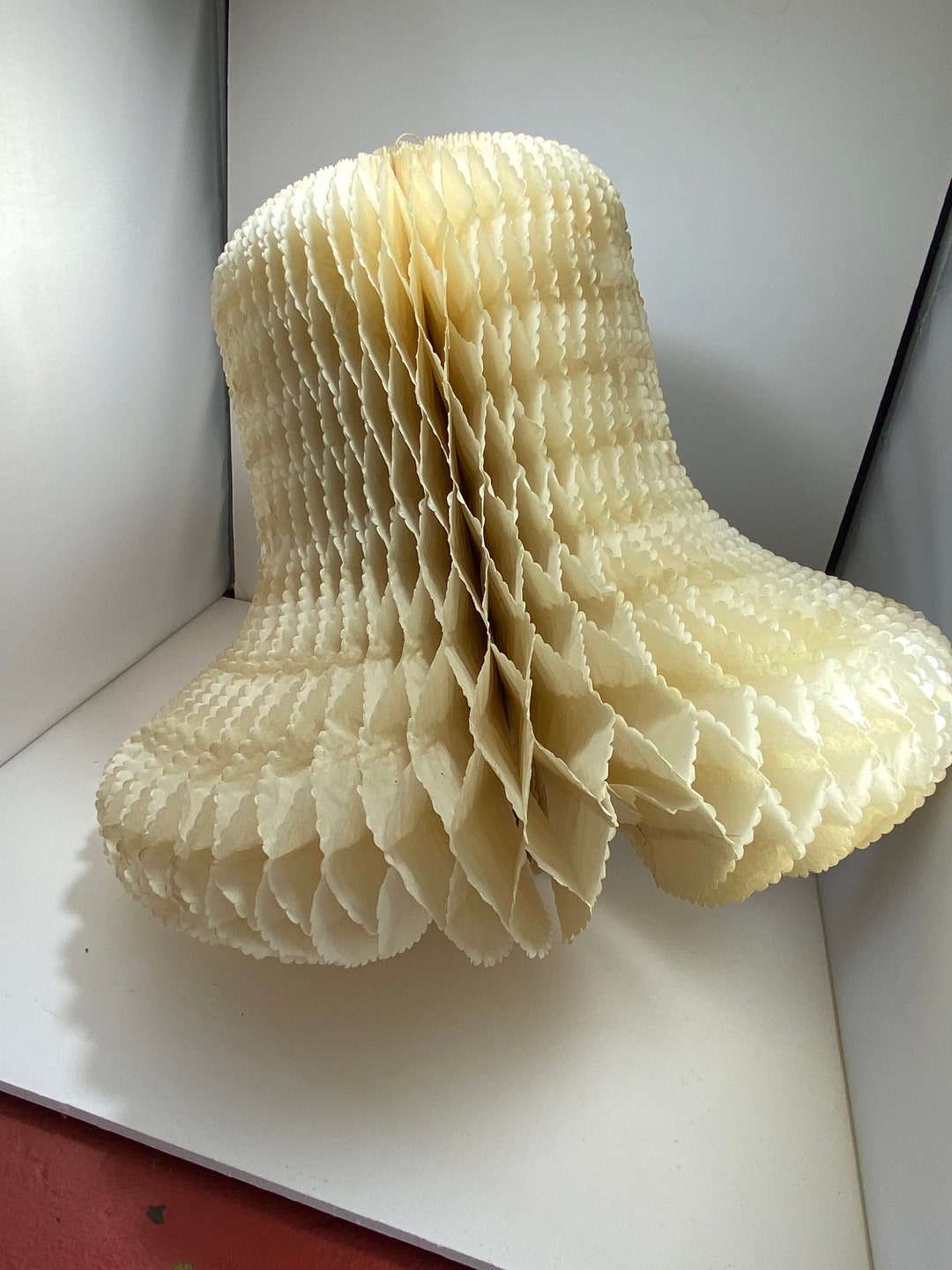 1920's Paper Honeycomb Folding Wedding Bells Pair - Etsy