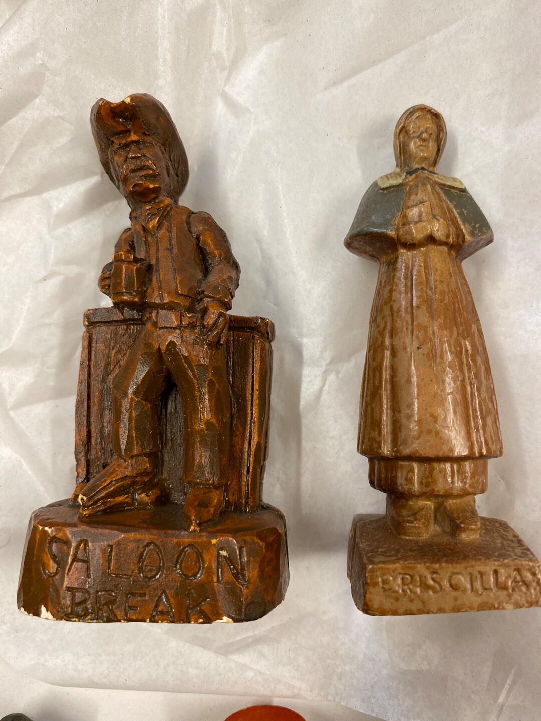 Priscilla Syroco or Vincent Cowboy Saloon Chalk Figure CHOICE - Etsy