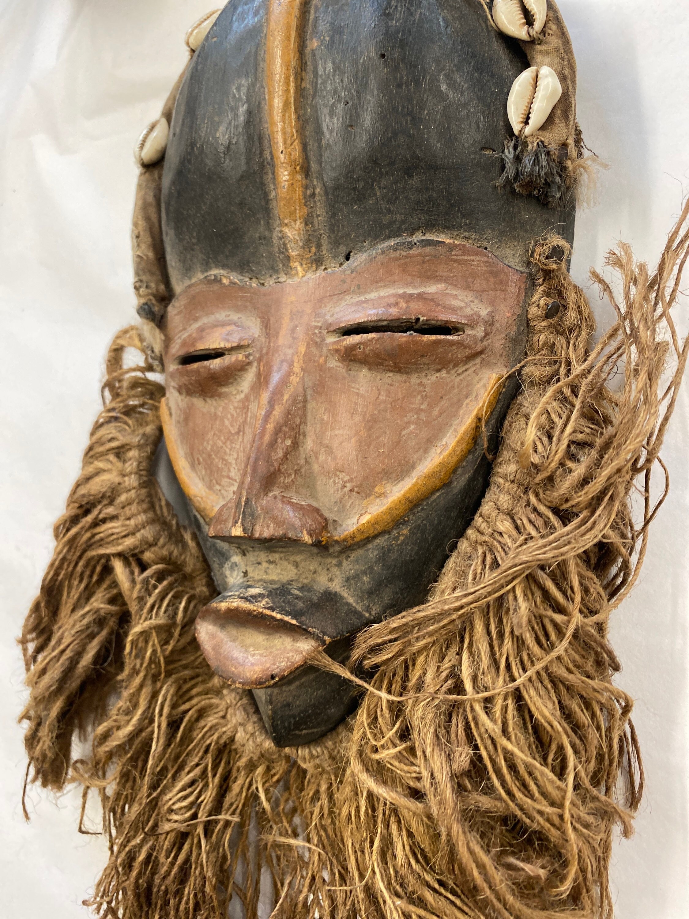 Old African Tribal Mask With Cowry Shells - Etsy