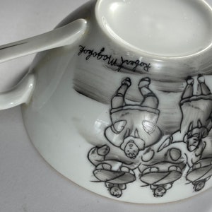 Robert Mayokok Inuit Painted Cup and Saucer - Etsy