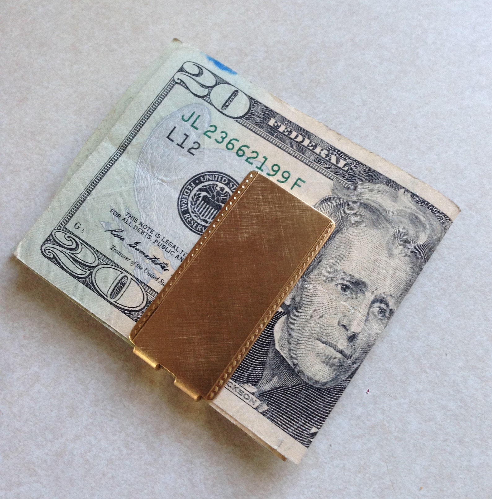 Gold Filled Money Clip Vintage New - Etsy