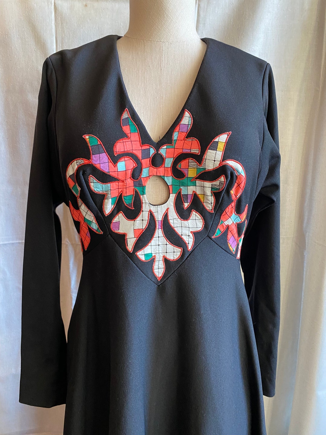 Black Keyhole Back Maxi Dress - Etsy