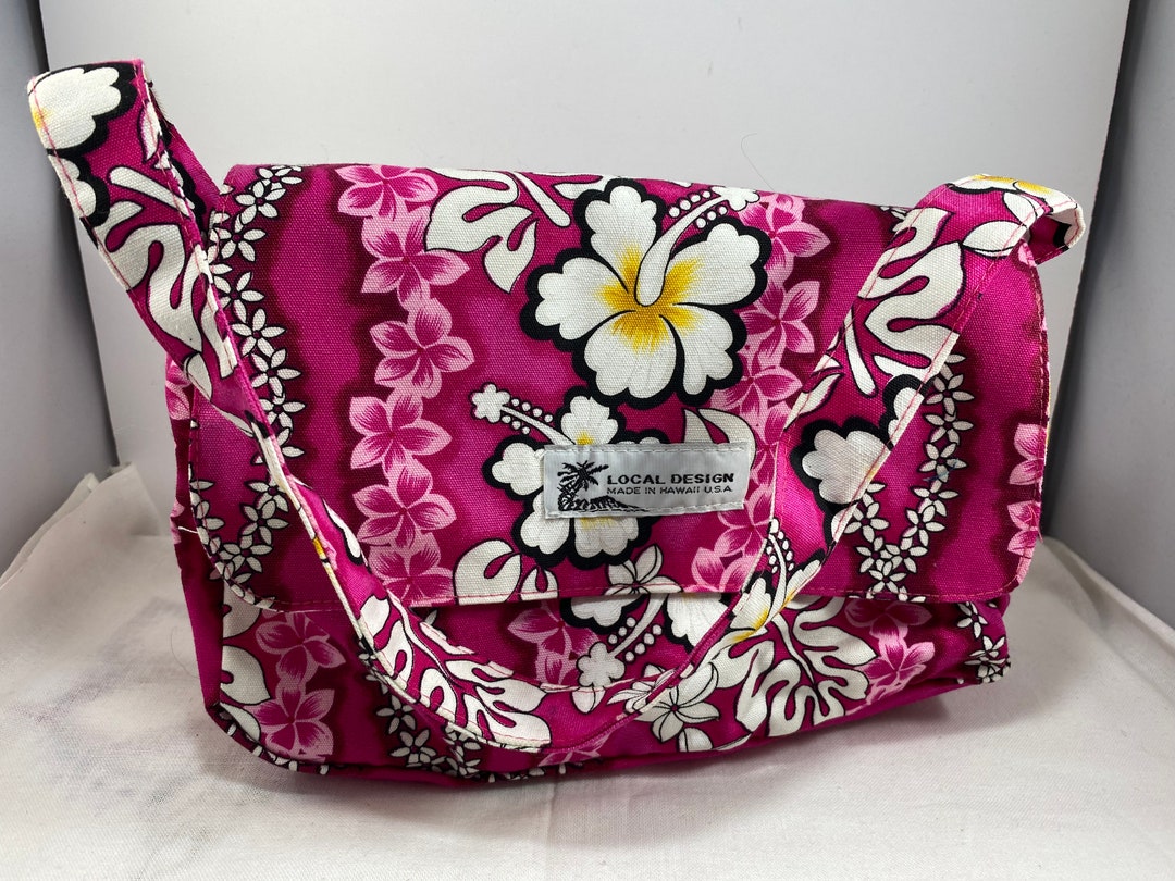 Pink Hibiscus Pink Floral Hawaiian Girl's Purse Handbag - Etsy