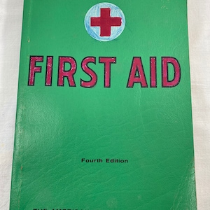 Red Cross First Aid Book 4th Edition 1957 - Etsy
