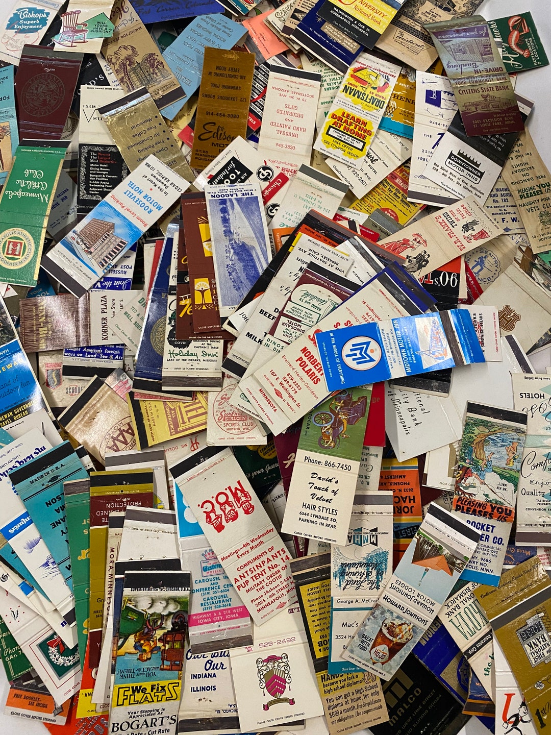 Lot of 250 + Used Advertising Matchbooks - Etsy Canada