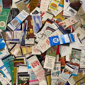 Lot of 250 + Used Advertising Matchbooks - Etsy Canada