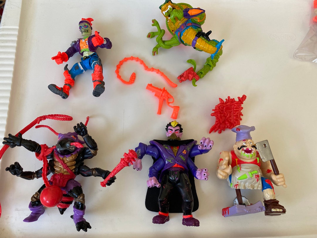 TMNT Pizza Face Antrax Toxic Crusaders Bonehead Dr. Killemoff Scaletail ...