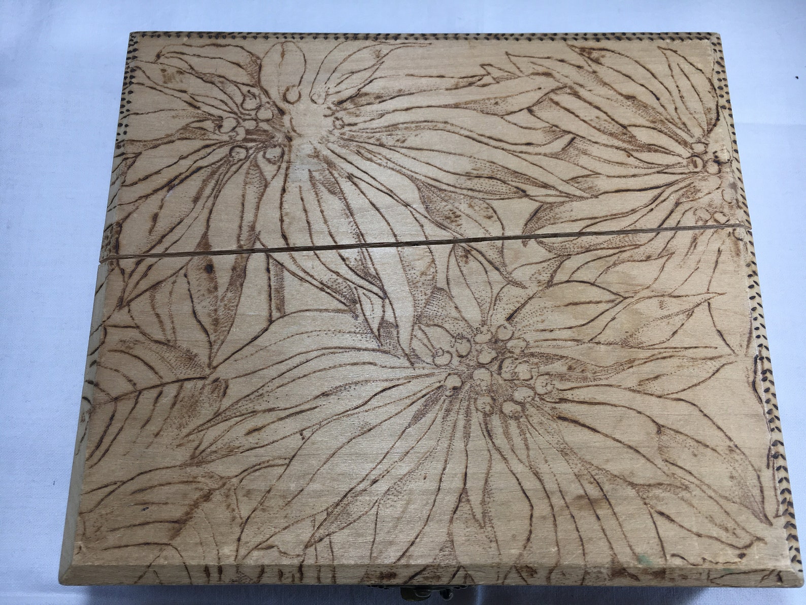 Pyrography Wood Box - Etsy