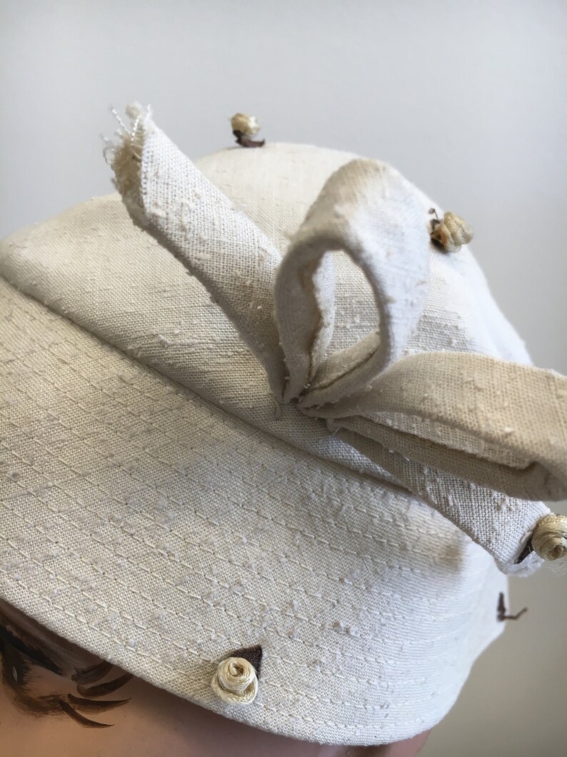 Simple Beige Cotton Hat - Etsy