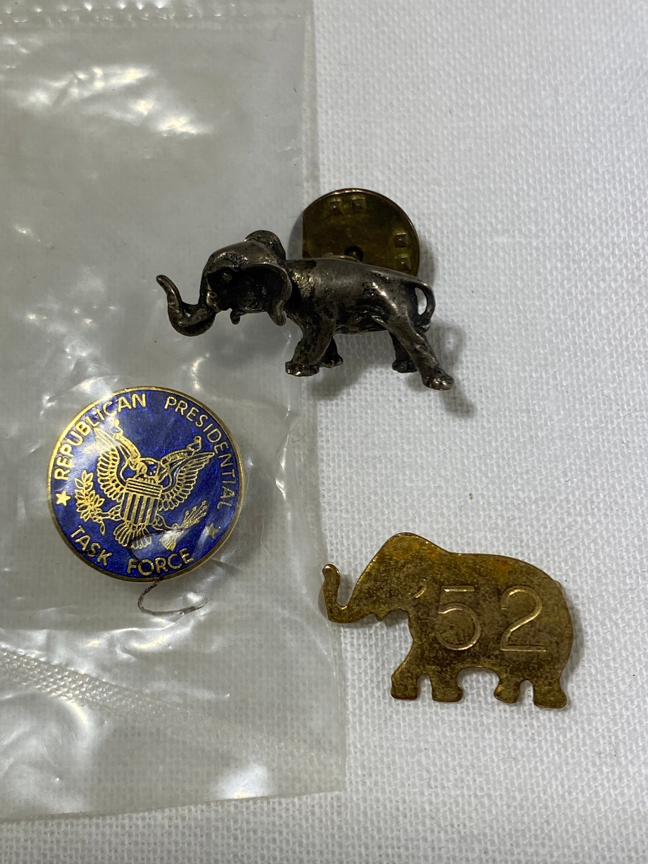 Vintage Republican Elephant US Republican Elephant Badge Vector