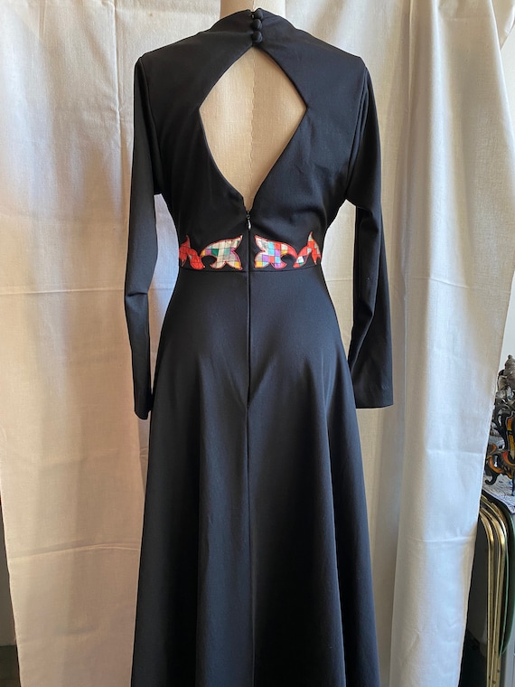 Black Keyhole Back Maxi Dress - Gem