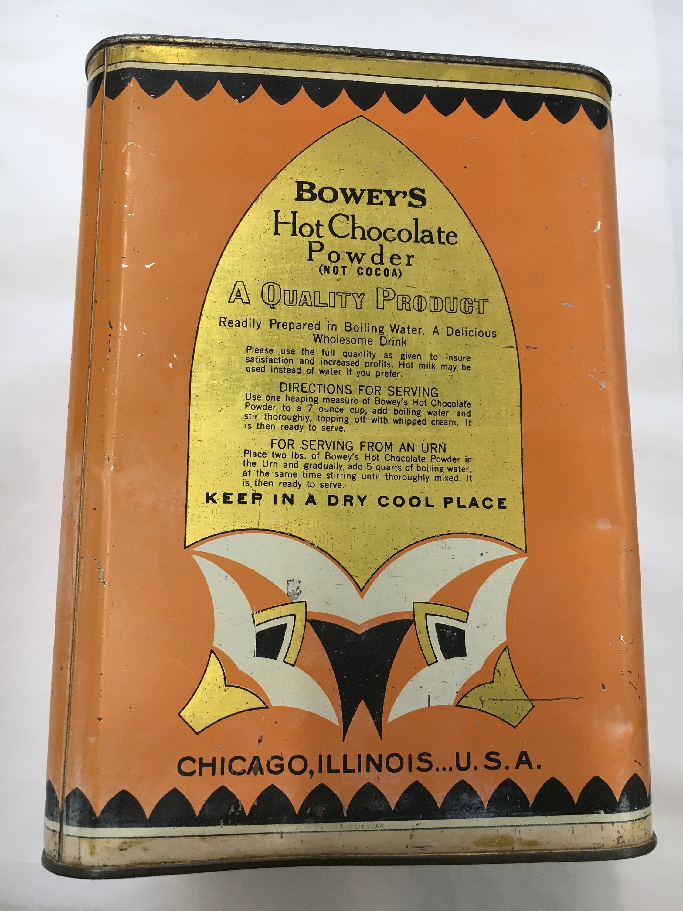 Boweys Hot Chocolate Powder Tin - Etsy
