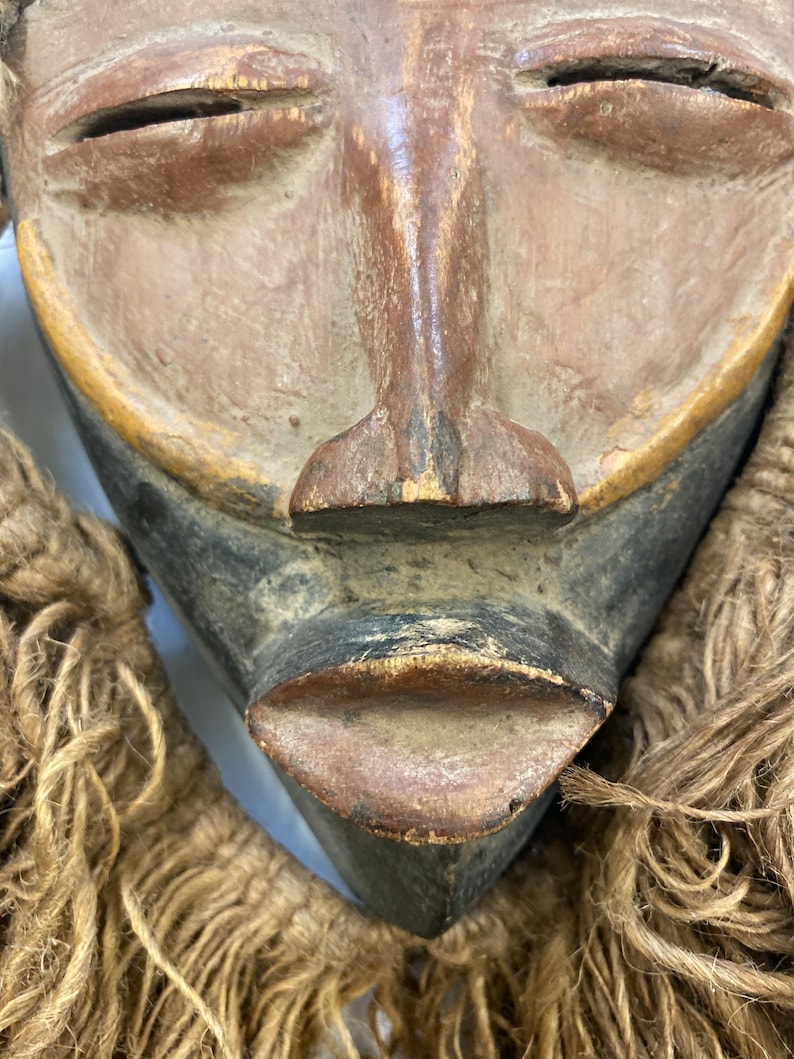 Old African Tribal Mask With Cowry Shells - Etsy