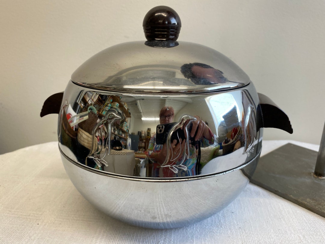 West Bend Chrome Penguin Ice Bucket Penguin Ice Bucket - Etsy