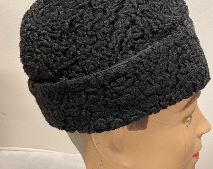 Mens Black Persian Lambs Wool Cap - Etsy