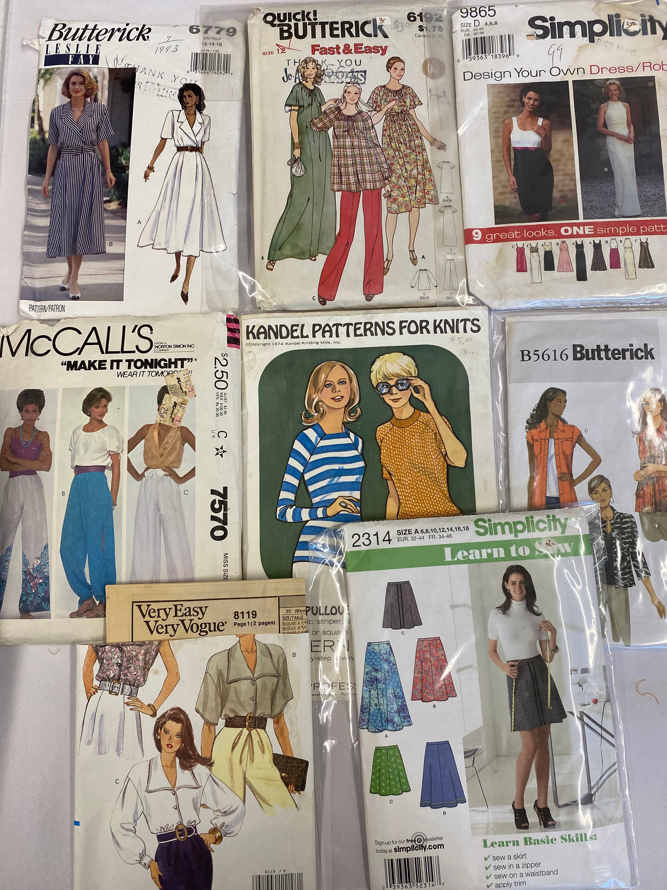 8 Vintage Patterns 1980's Mccall's - Etsy