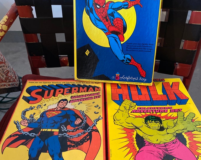 Hulk Spiderman Superman Colorforms Adventure Sets CHOICE Marvel Comics ...