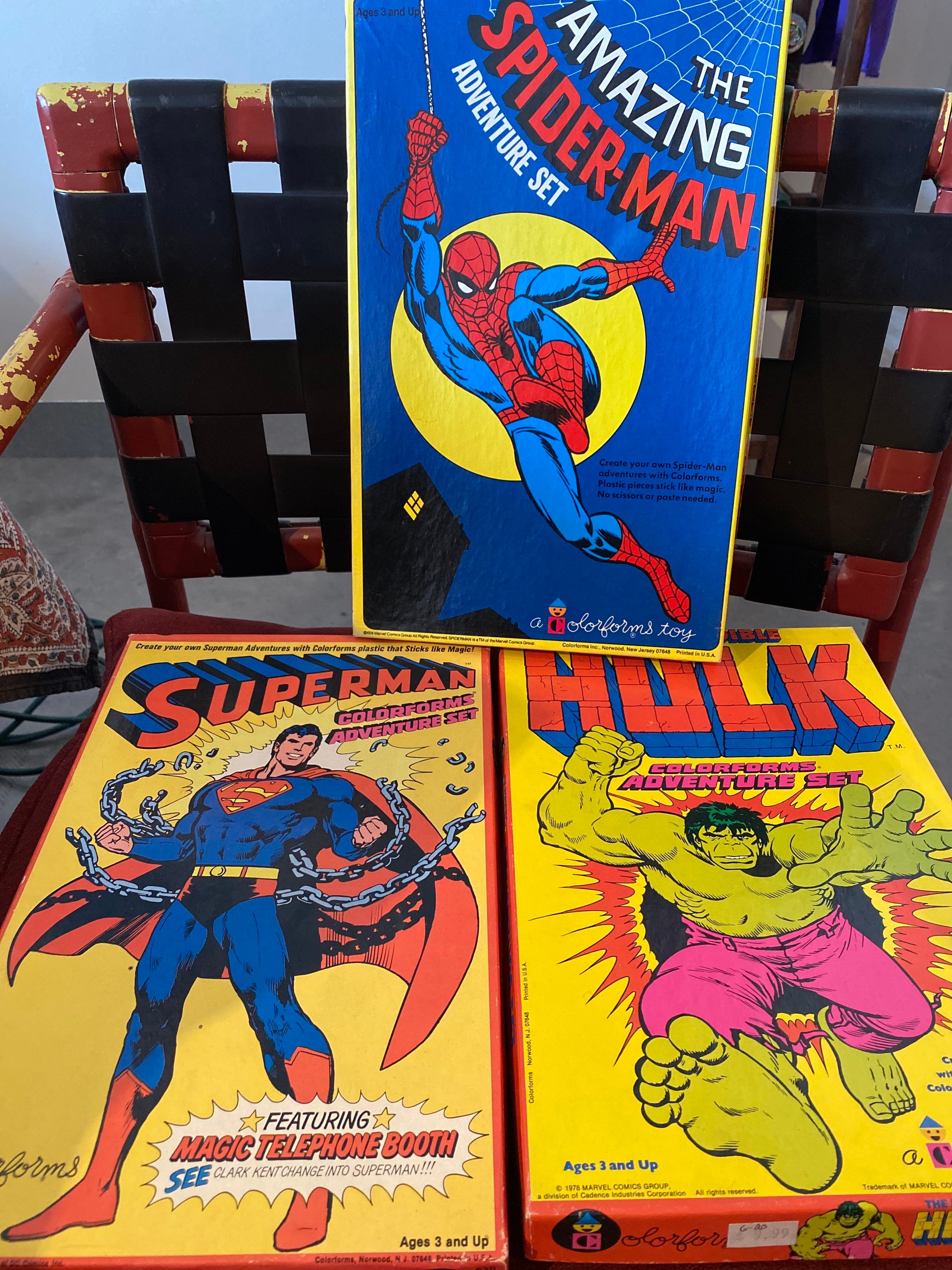 Hulk Spiderman Superman Colorforms Adventure Sets CHOICE - Etsy