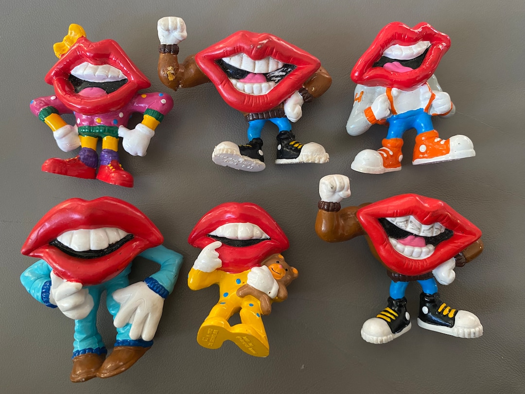 1989 Tang Hot Lips Applause PVC Figures Lot of 6 General Mills Toys ...