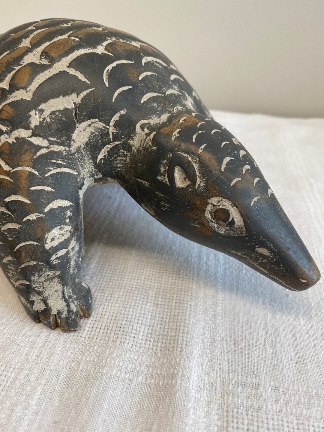 Carved Wood Armadillo - Etsy