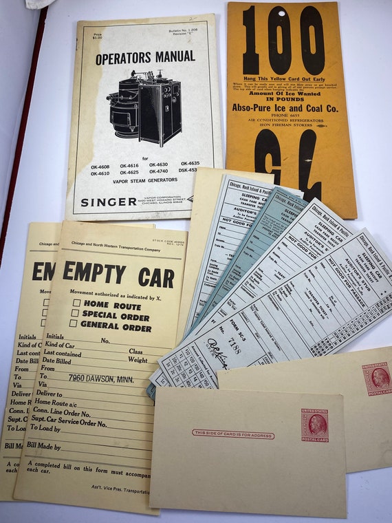 Railroad Singer Steam Generator Operations Manual-empty Car - Etsy