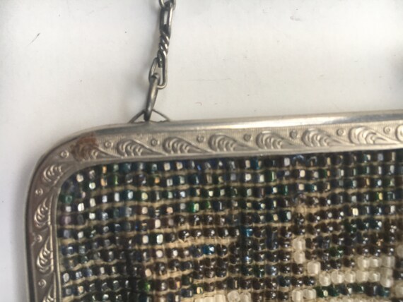 Beaded Victorian Floral Handbag - Gem