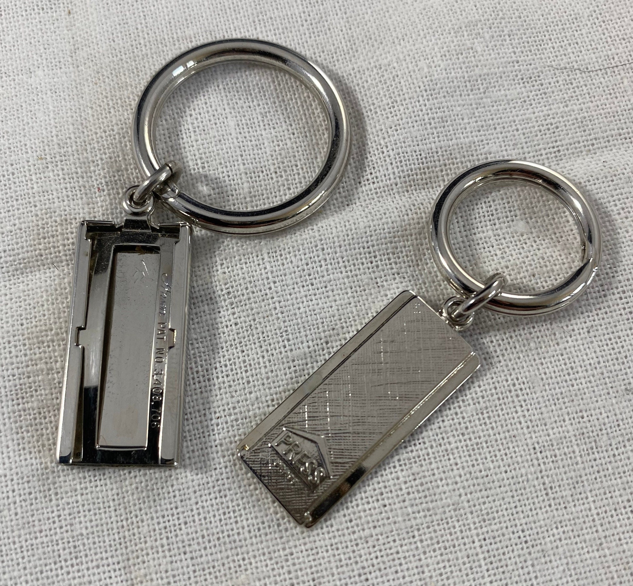 Silver-toned Breakaway Quick Release Key Chain | Etsy