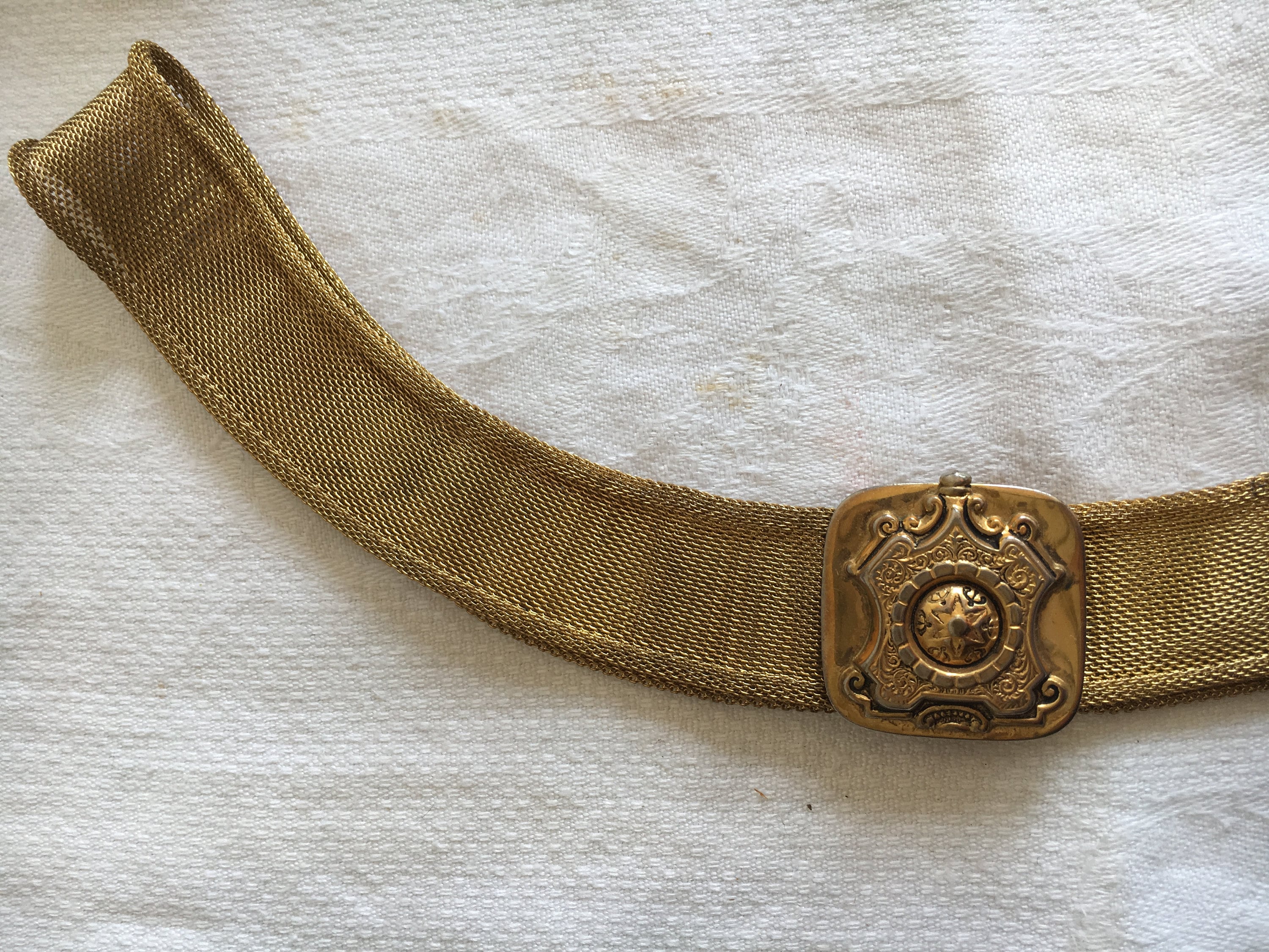 Antique Mesh Victorian Gold Filled Belt - Etsy