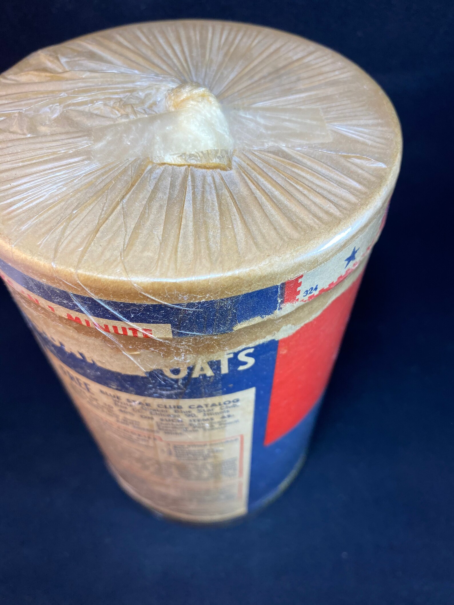 Vintage Quaker Oats Round Cardboard Box 1 Lb. | Etsy