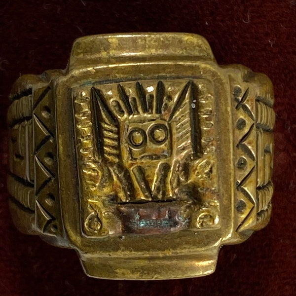Aztec Ring - Etsy