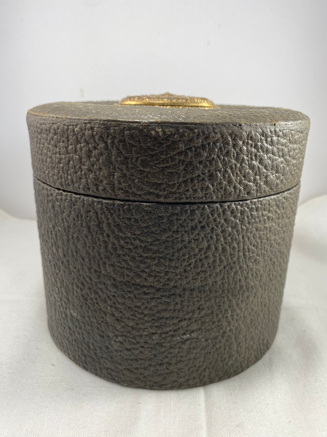 Victorian Collar Box With Art Nouveau Style Top Brass Box - Etsy