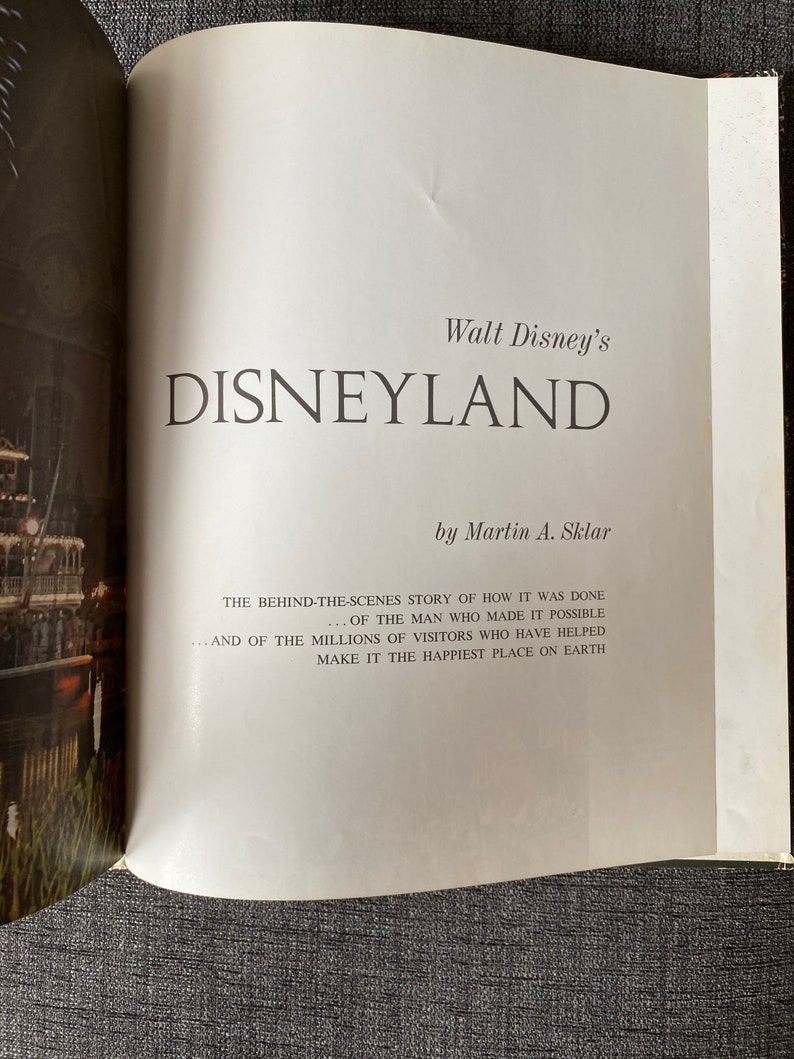 Disneyland Book - Etsy