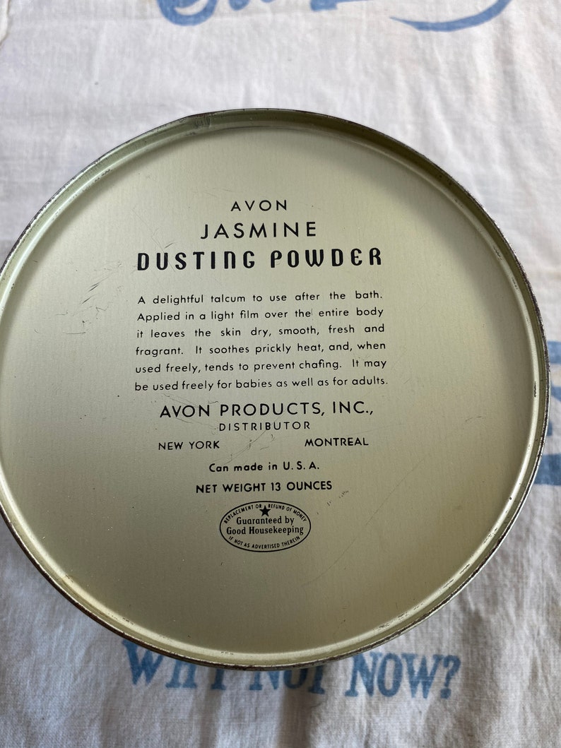 Avon Jasmine Dusting Powder Tin Container Choice - Etsy