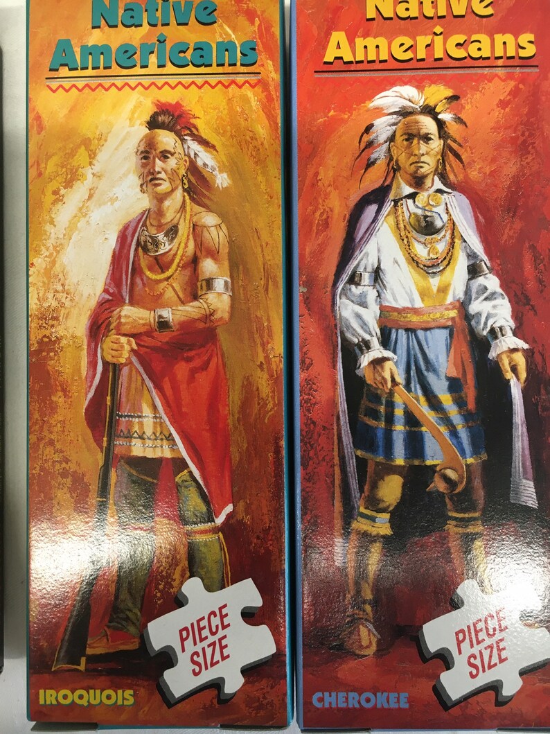 Native Americans 100 Piece Puzzles. Choice of 6 Styles | Etsy