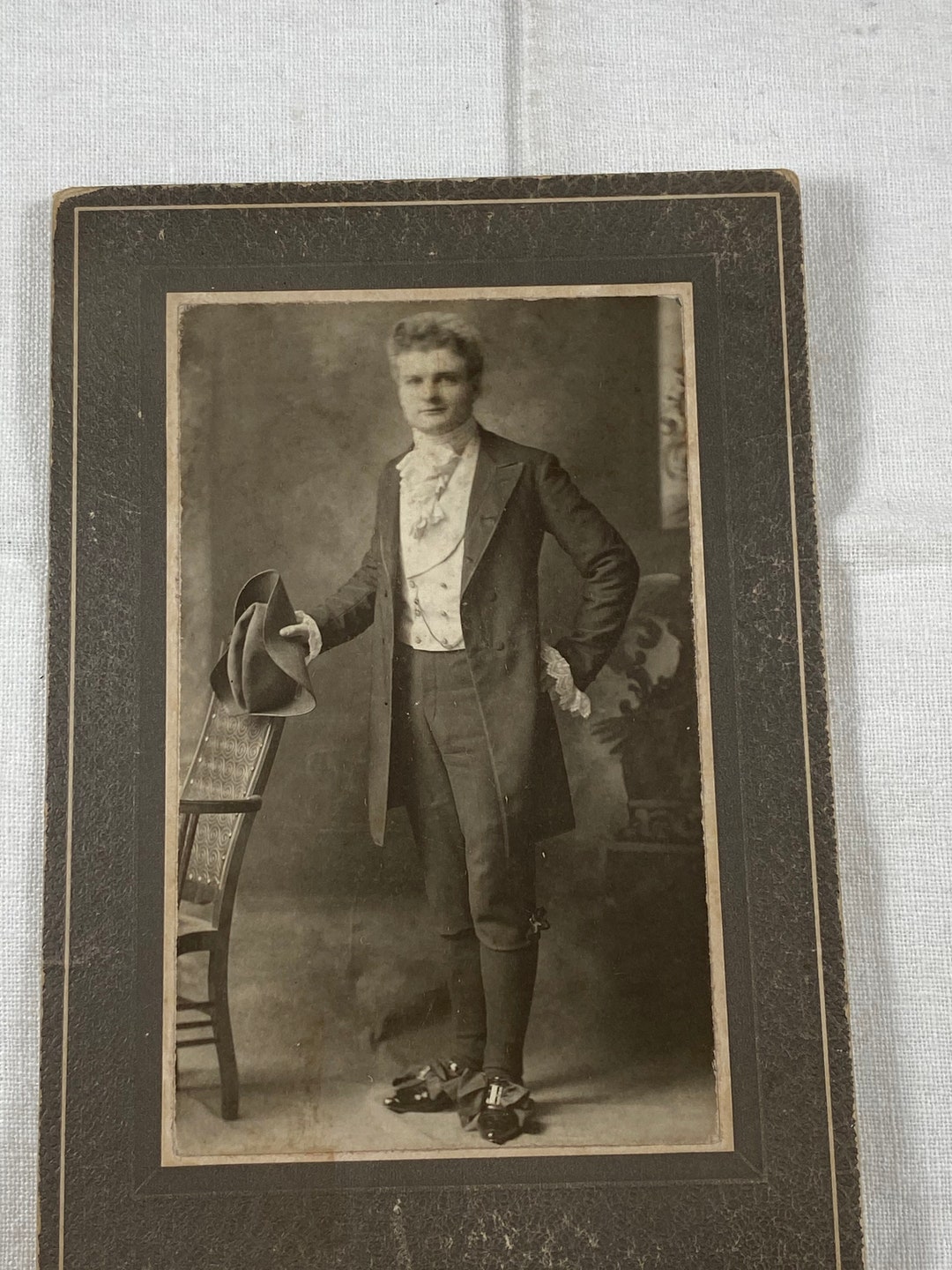 1886 Photo Dandy Man With Tri Cornered Hat - Etsy
