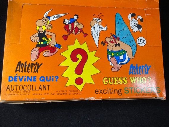 Asterix Guess Who Stickers Original Counter Display | Etsy