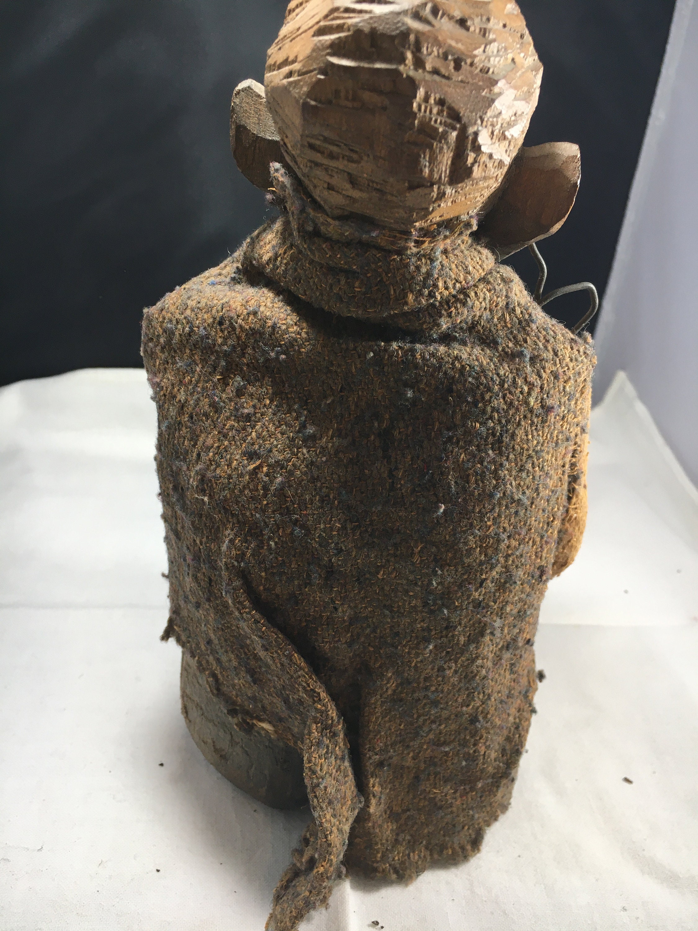 African Thinking Man Wood Carving - Etsy