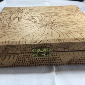 Pyrography Wood Box - Etsy