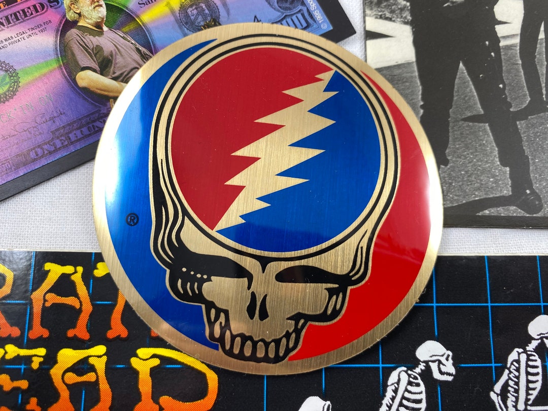 Grateful Dead 1990s Metal Spinner, Bumper Sticker, Magnets Lot - Etsy