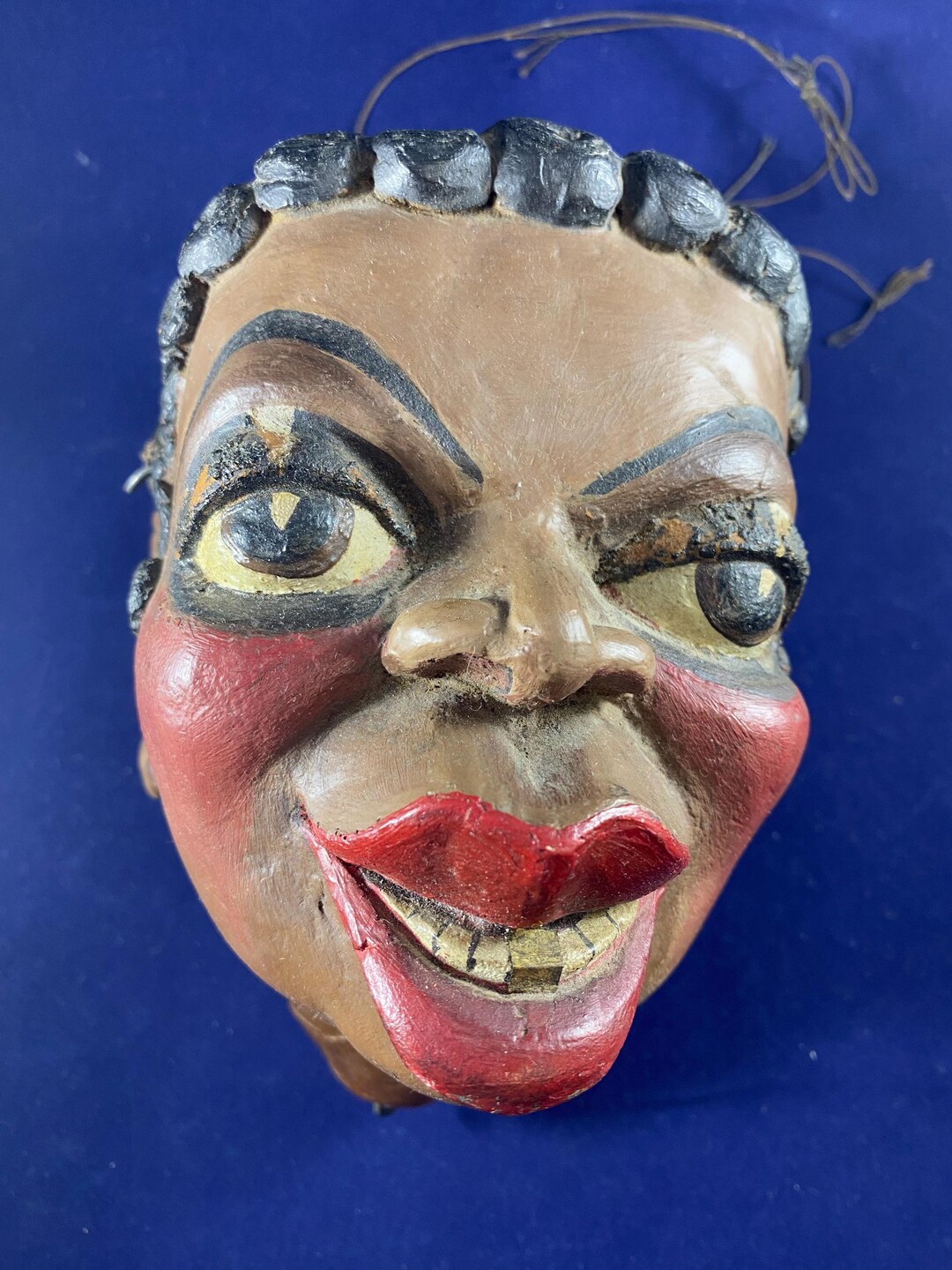 Marionette Womans Head Large Woman Puppet Head Wood Resin - Etsy