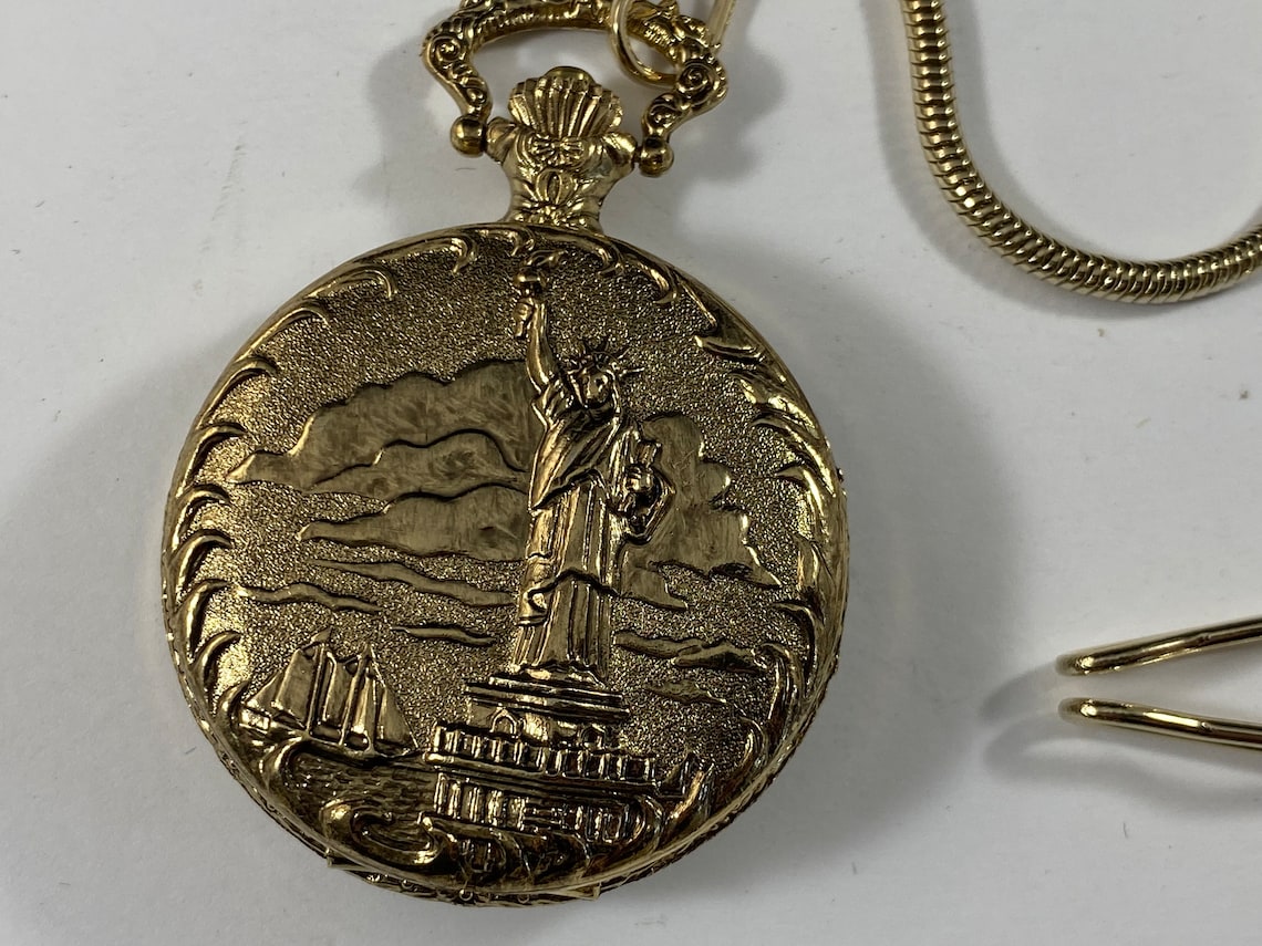 Statue of Liberty Centennial Commemorative Pocket Watch - Etsy