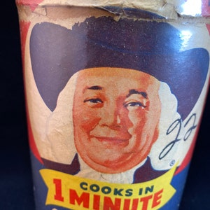 Vintage Quaker Oats Round Cardboard Box 1 Lb. - Etsy