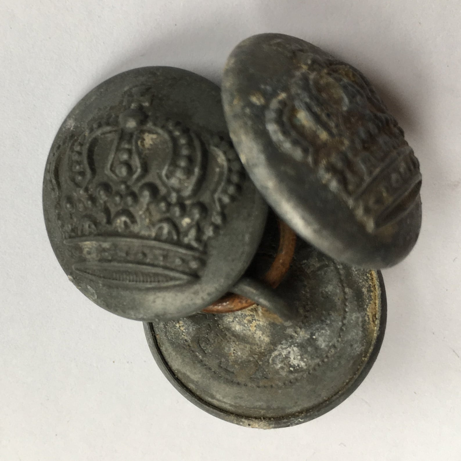 Rimless Crown Military Buttons - Etsy