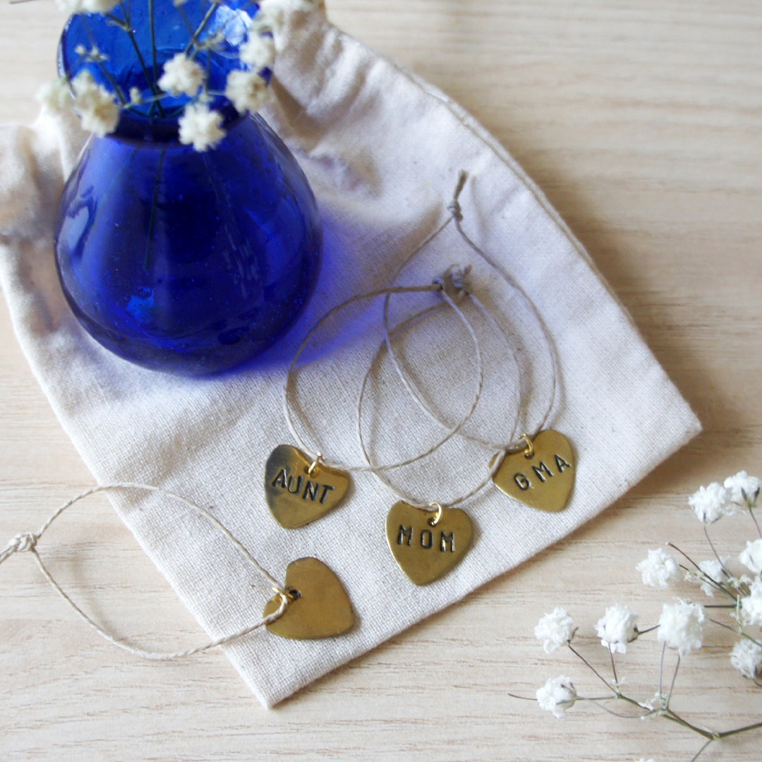 Heart Charms, Gift Tags, Present Tags, Keychain, Necklace Accessory ...