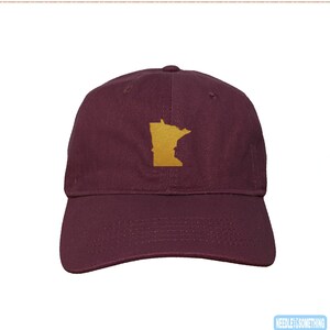 Minnesota State Custom Embroidered Adjustable High Quality Dad Hat ...