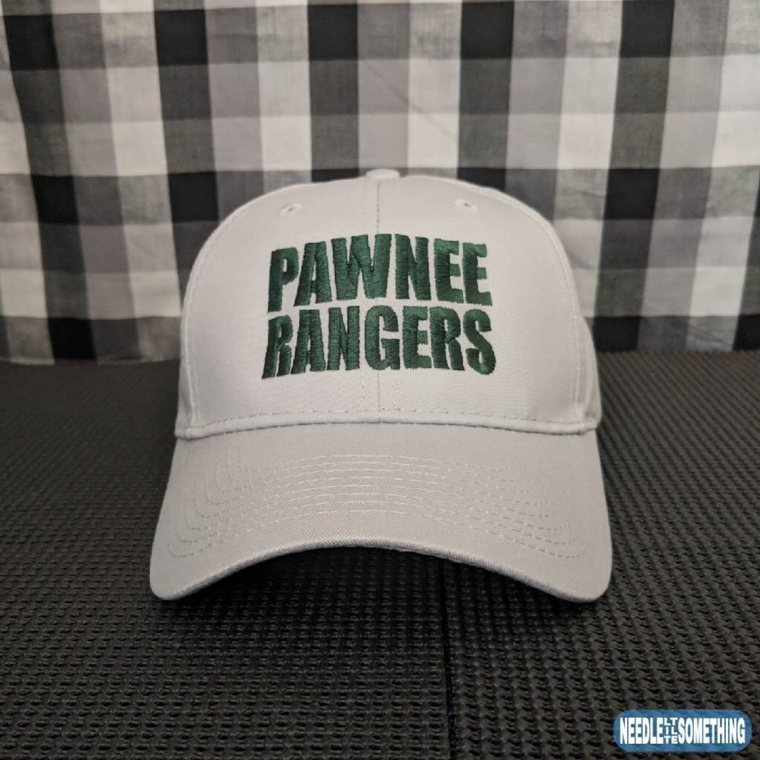 Pawnee Rangers Embroidered Silver Curved-bill Adjustable Hat/cap ...