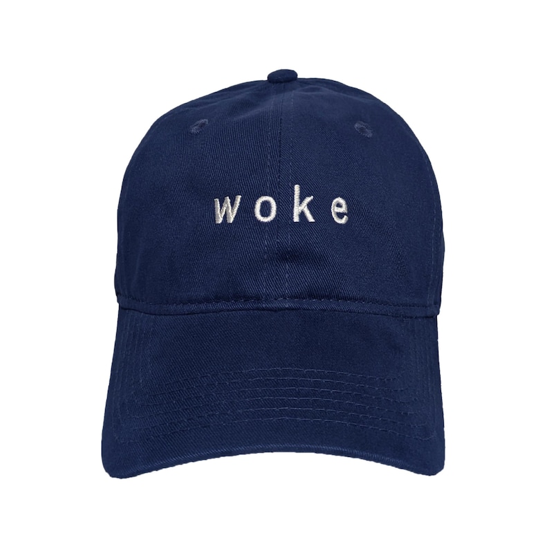 Woke Embroidered Dad Hat: Adjustable, Choose Your Colors - Etsy