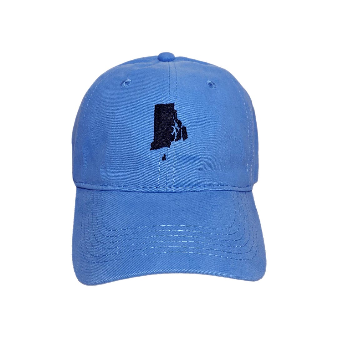 Rhode Island State Embroidered Dad Hat: Custom Colors, Adjustable, Soft ...